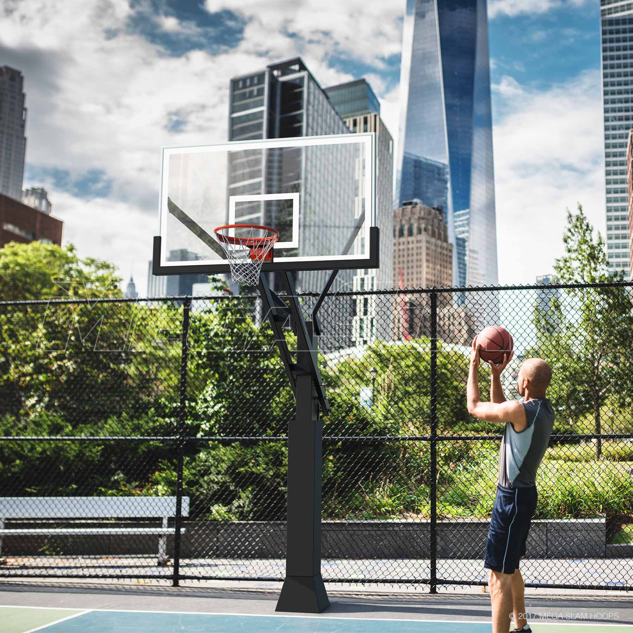 MegaSlam 72" Basketball Hoop - MSF Sports - 1800 COURTS